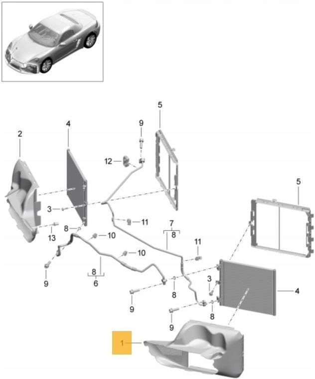 Porsche Oe Chłodnica klimatyzacji Porsche Boxster 718 - Opinie i ceny ...