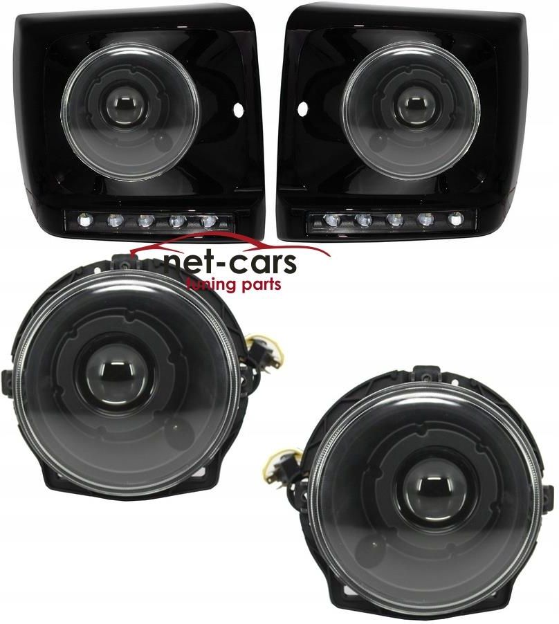 Lampa przednia Net Cars Reflektory Ramki Oslony Led Mercedes G W463 Amg ...