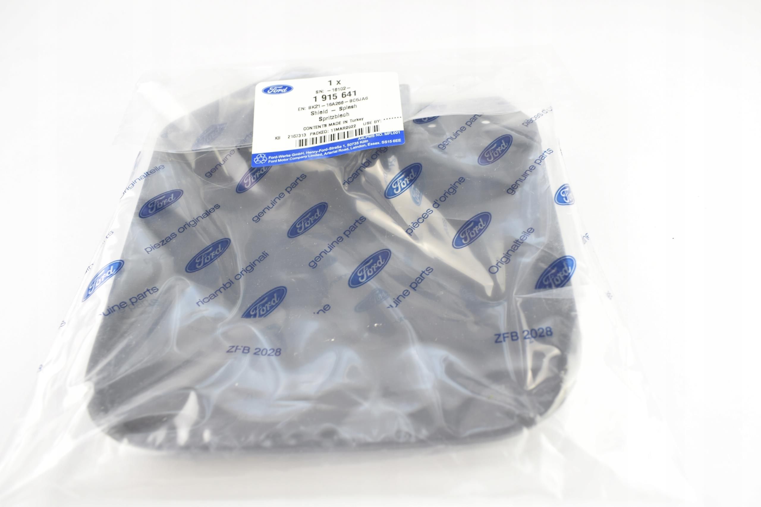 Żarowka samochodowa Ford Oe 1915641 Chlapacz Prawy Przód Custom 2012 ...