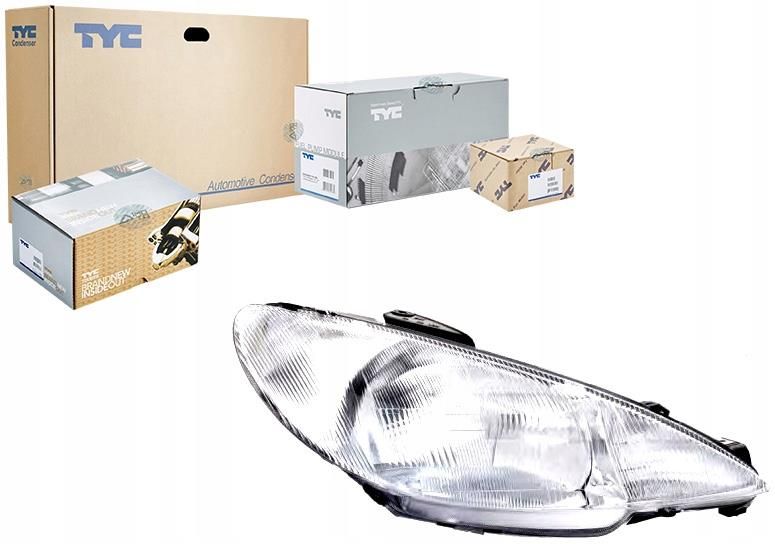 Lampa Przednia Tyc Reflektor H4 Elektryczny Z Silnikiem Kolor Wkładu