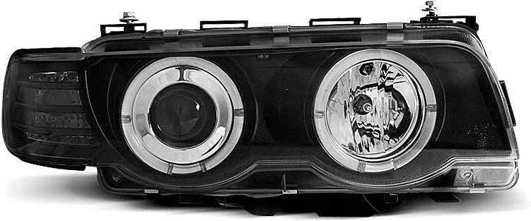 Lampa przednia Sonar Lampy Reflektory Bmw E38 98 01 Ringi Black D2Sh1 - Opinie i ceny na Ceneo.pl
