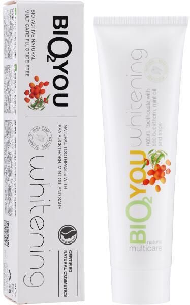 Bio2You Naturalna Wybielająca Pasta Do Zębów Z Olejkiem Miętowym I ...