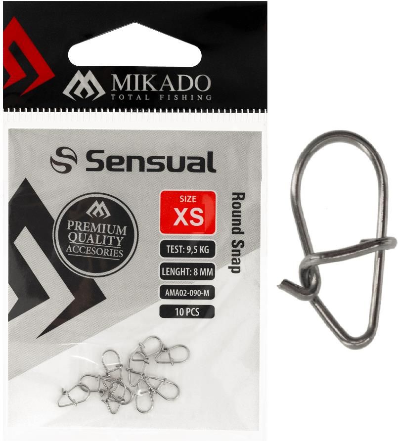 Mikado Agrafka Spinningowa Round Snap Xs 10Szt. (Iccmama02090Xs) - Ceny i opinie - Ceneo.pl