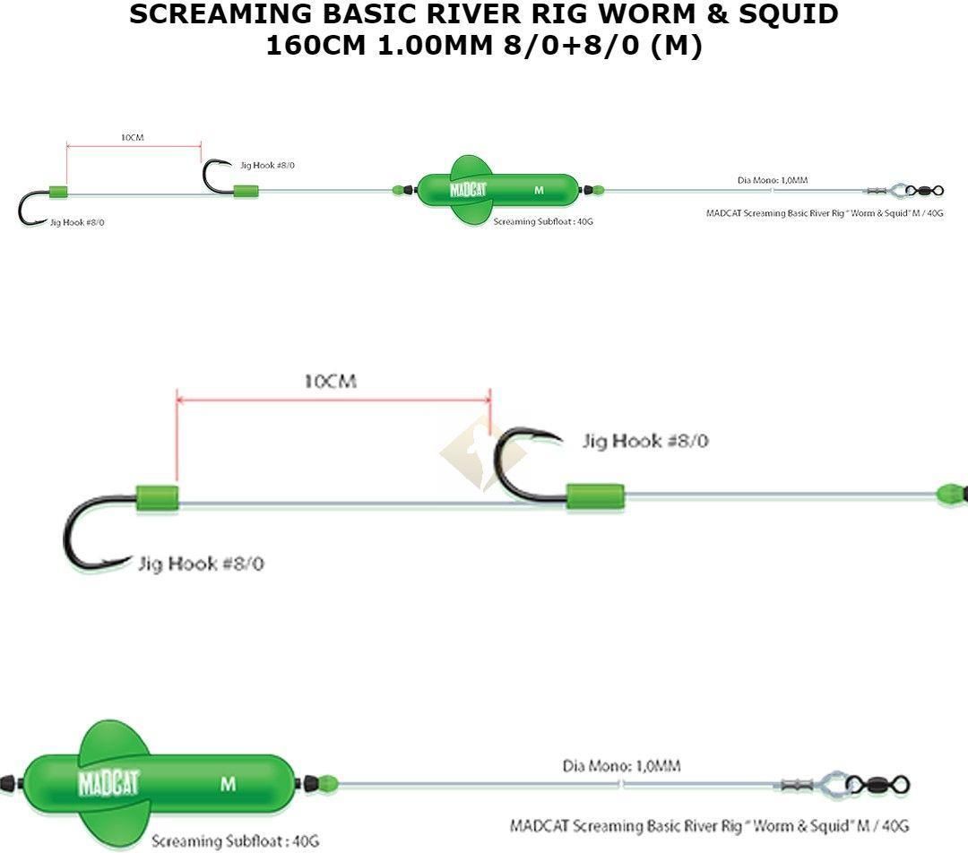 Madcat Zestaw Sumowy Screaming Basic Worm M 8/0+8/0 40G (Iccm56662 ...