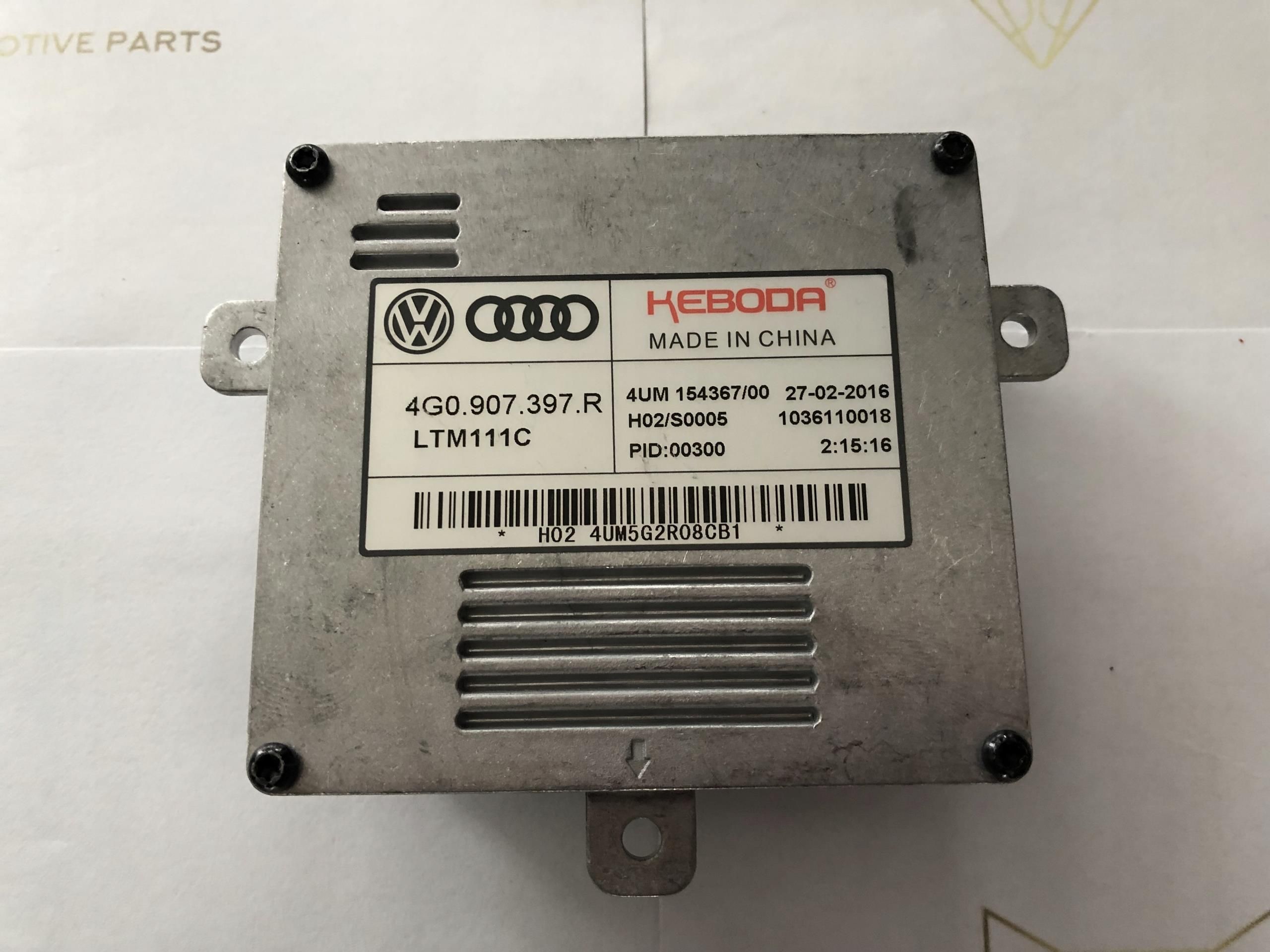 Przetwornica oświetlenia Audi Oe 4G0907397R Xenon Led Przetwornica Vw ...