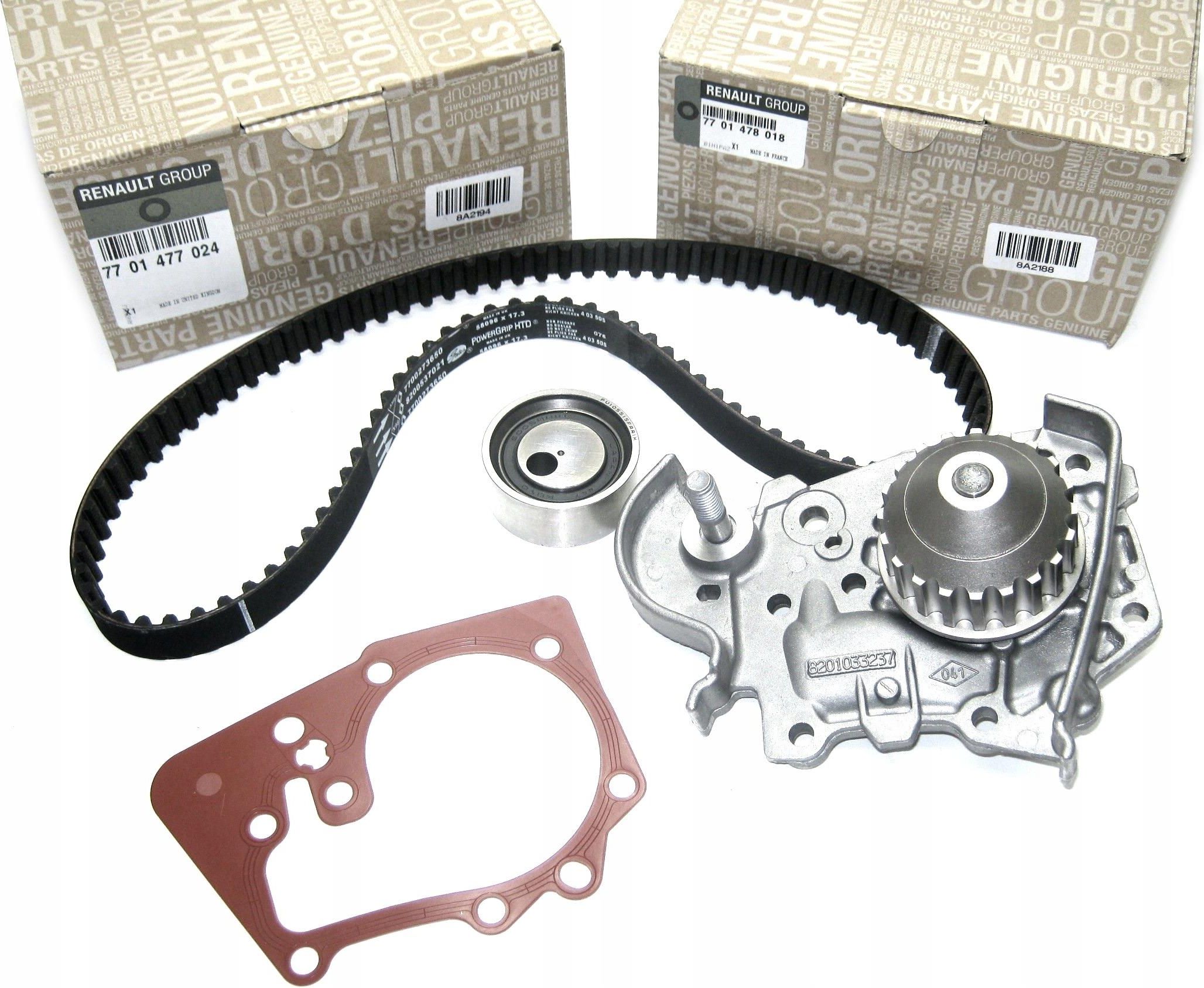 Mechanizm rozrządu Renault Oe Rozrząd Pompa 1.4 1.6 8V Megane I Scenic ...