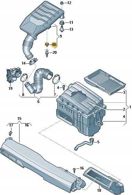 Seat Oe Tuleja Mocowania Filtr Powietrza 07C133588M - Opinie i ceny na ...
