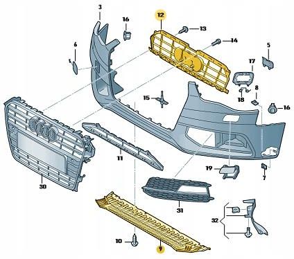 Audi Oe Osłona Chłodnicy Wspornik A4 B8 8K0807611B - Opinie i ceny na ...