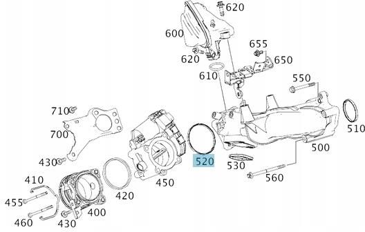MercedesBenz Oe Org Uszczelka Przepustnicy Om642 A6420980280 - Opinie i ...