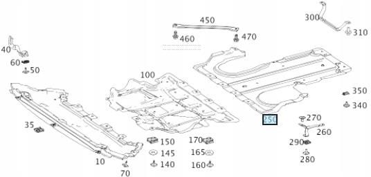 MercedesBenz Oe Osłona Płyta Podwozia Glc X253 15 A2535240430 - Opinie ...