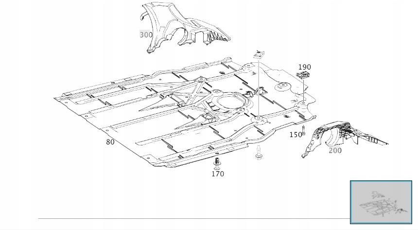 MercedesBenz Oe Osłona Pod Silnik Diesel A Klasa W177 A2475201500 ...