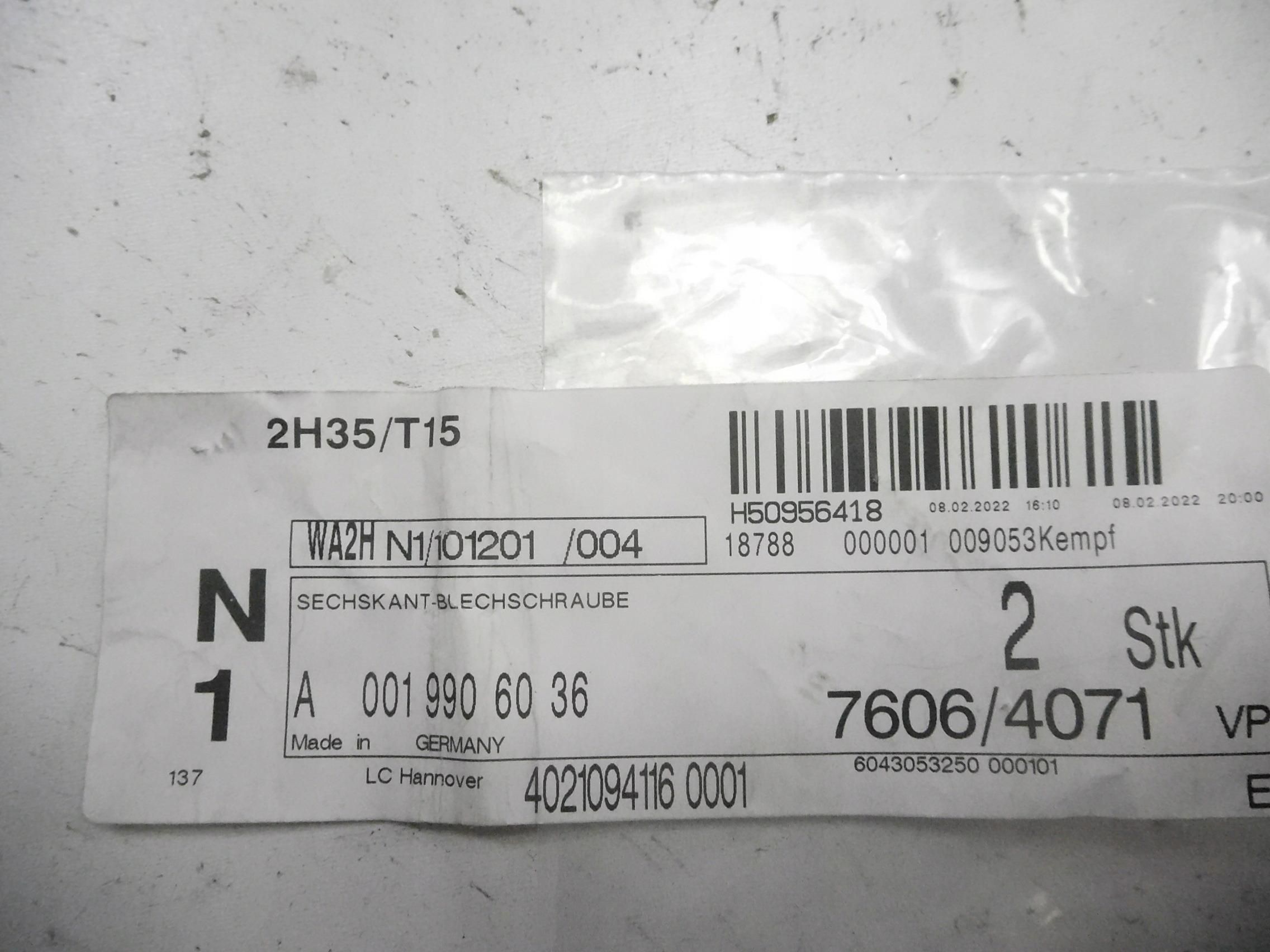 MercedesBenz Oe Śruba Osłony Silnika A001 990 60 36 - Opinie i ceny na ...