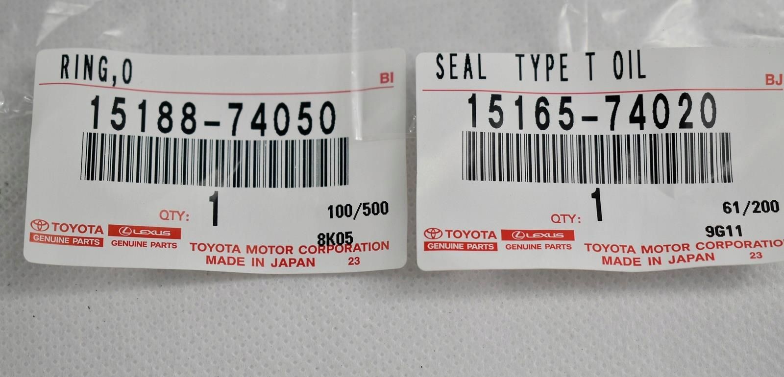 Toyota Oe Uszczelniacz Pompy Oleju Carina E 2.0 1518874050 1516574020 ...