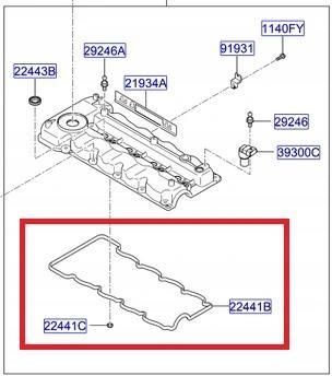 Kia Oe Uszczelka Pokrywy Zaworów KiaHyundai 224412A600 - Opinie i ceny ...