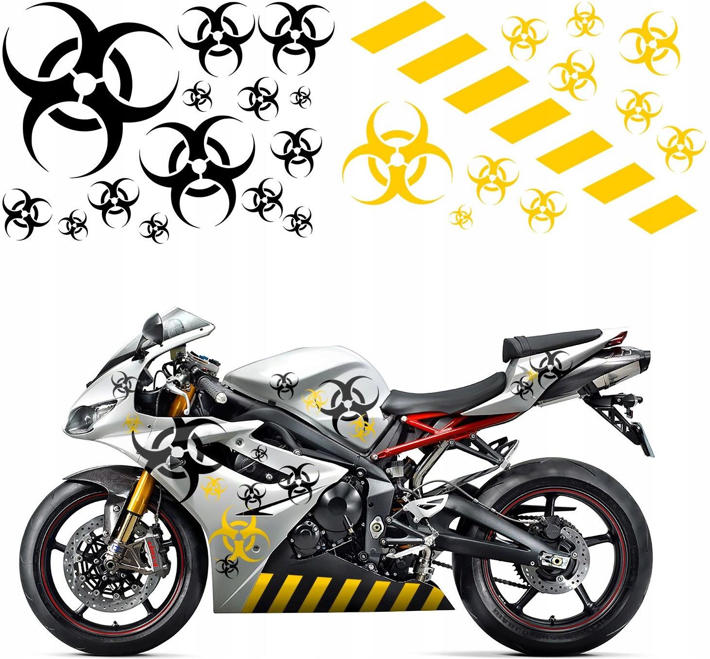 Tuning optyczny Mgdesign Naklejki Na Motocykl Motyw Bio Hazard 43 X 124Cm Mg1332 - Opinie i ceny ...