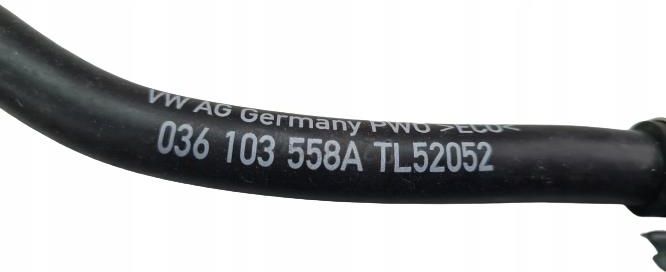 Blok silnika Volkswagen Oe Wąż Przewód Odmy Vw Golf Polo 1.4 036103558A ...