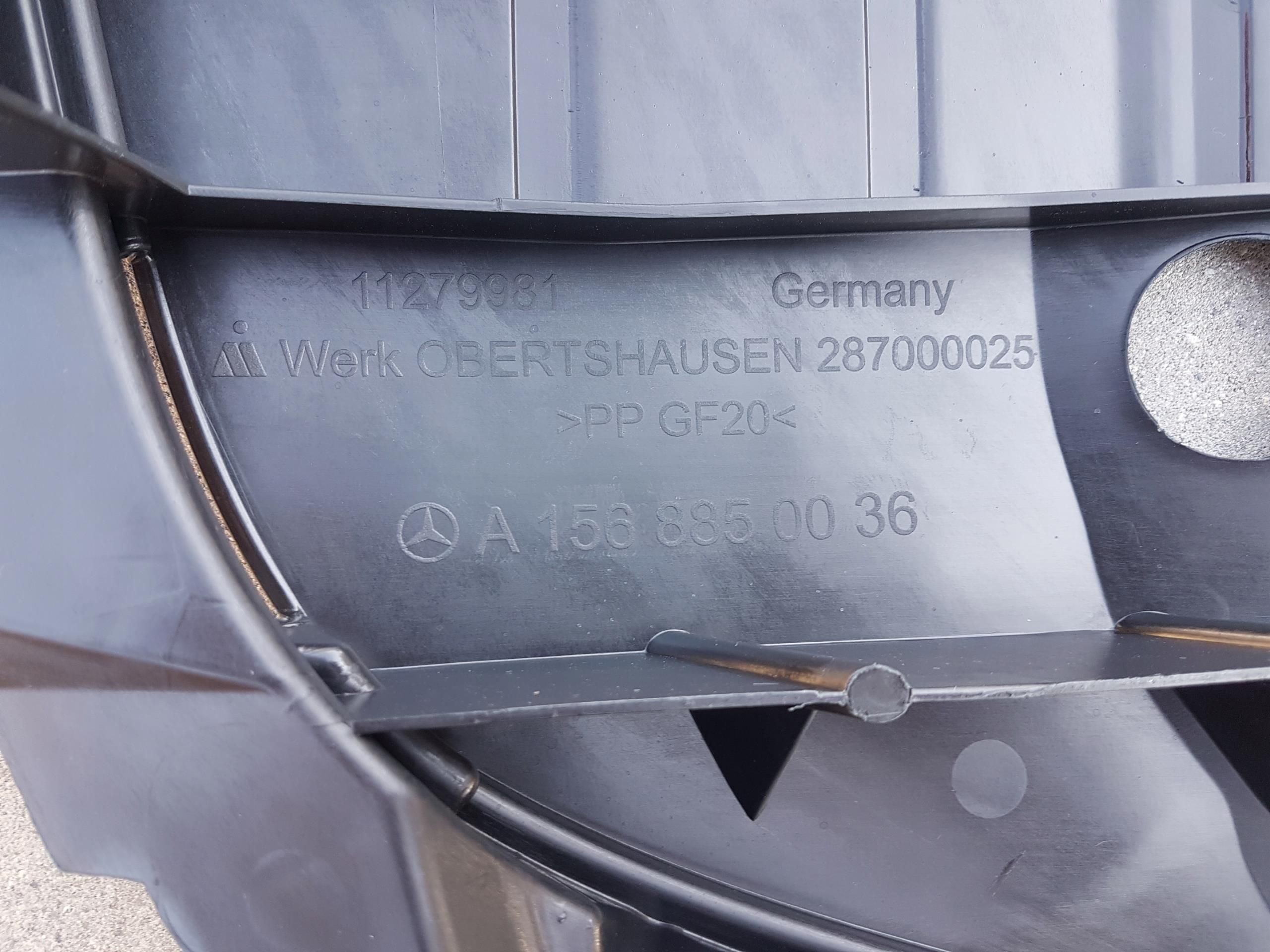 MercedesBenz Oe Mercedes Płyta Osłona Pod Zderzak W156 A1568850036 ...