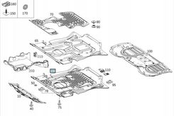 MercedesBenz Oe Osłona Podwozia Mercedes Gle W166 15 A1665200723 ...