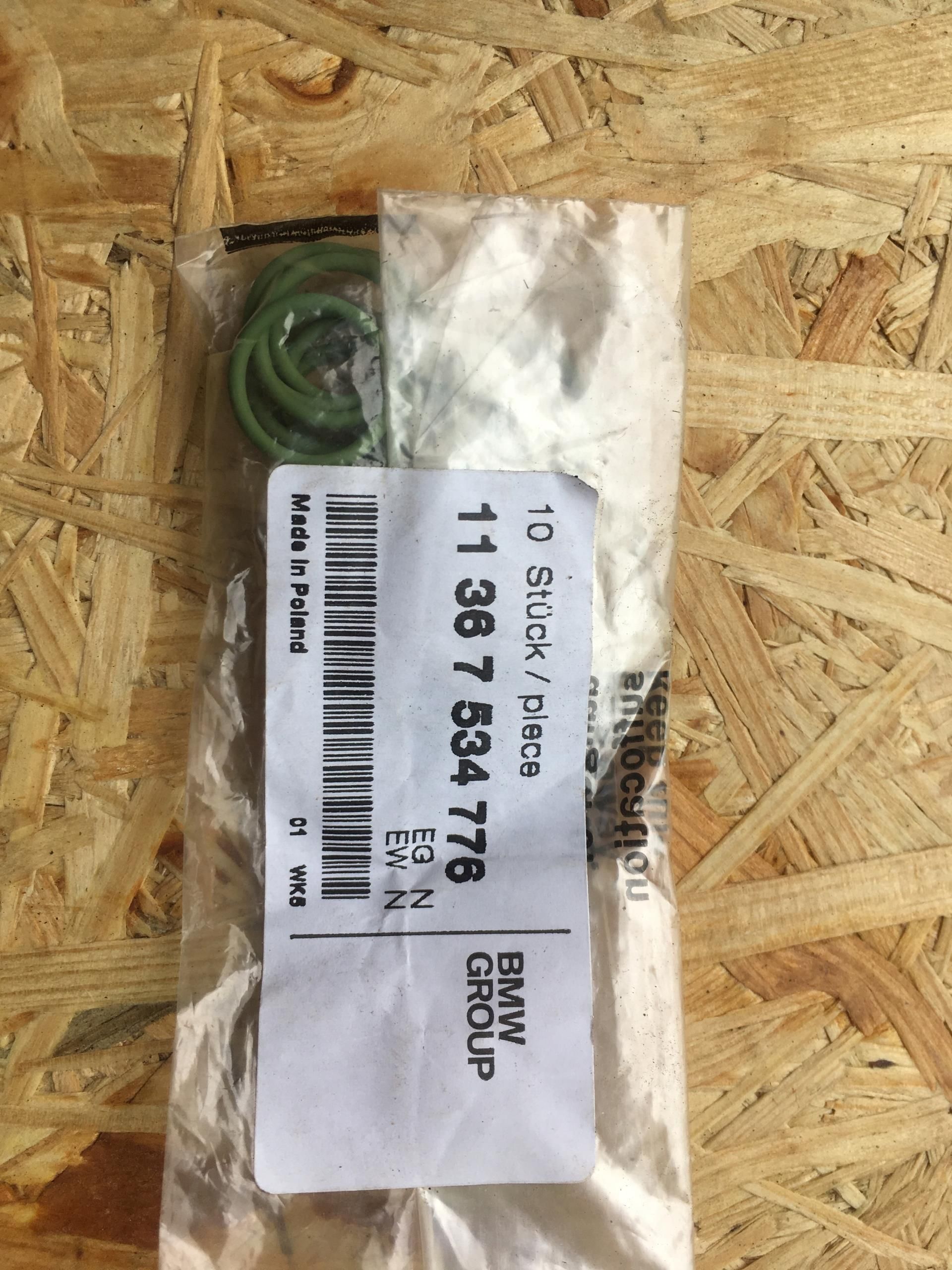 Głowica cylindra Bmw Oe ORing Głowica F20 F21 F30 F31 R56 11367534776 ...