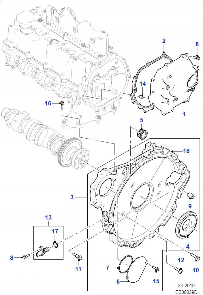 Land Rover Oe Uszczelka Pokrywy Rozrządu Range Evoque 2.0 Jde38501 ...