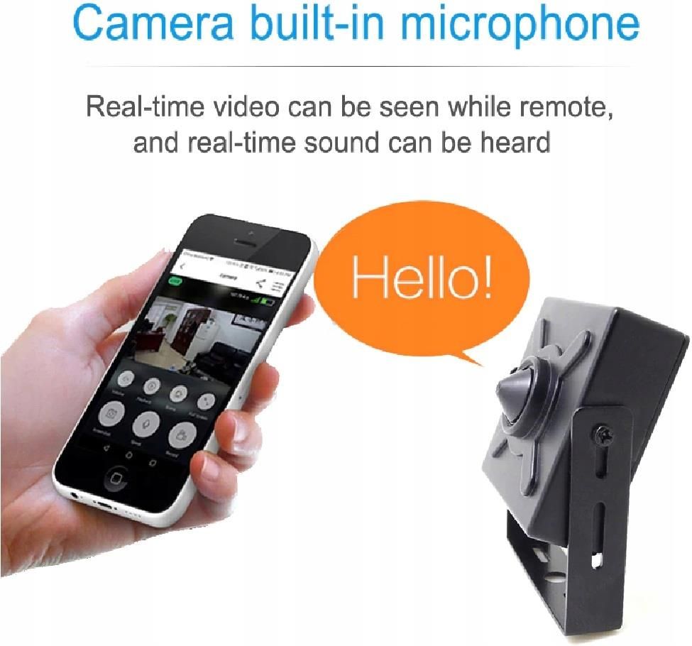 Mini Kamera Ip Pinhole 5MPX Poe Audio zapis na mSD - Ceny i opinie ...