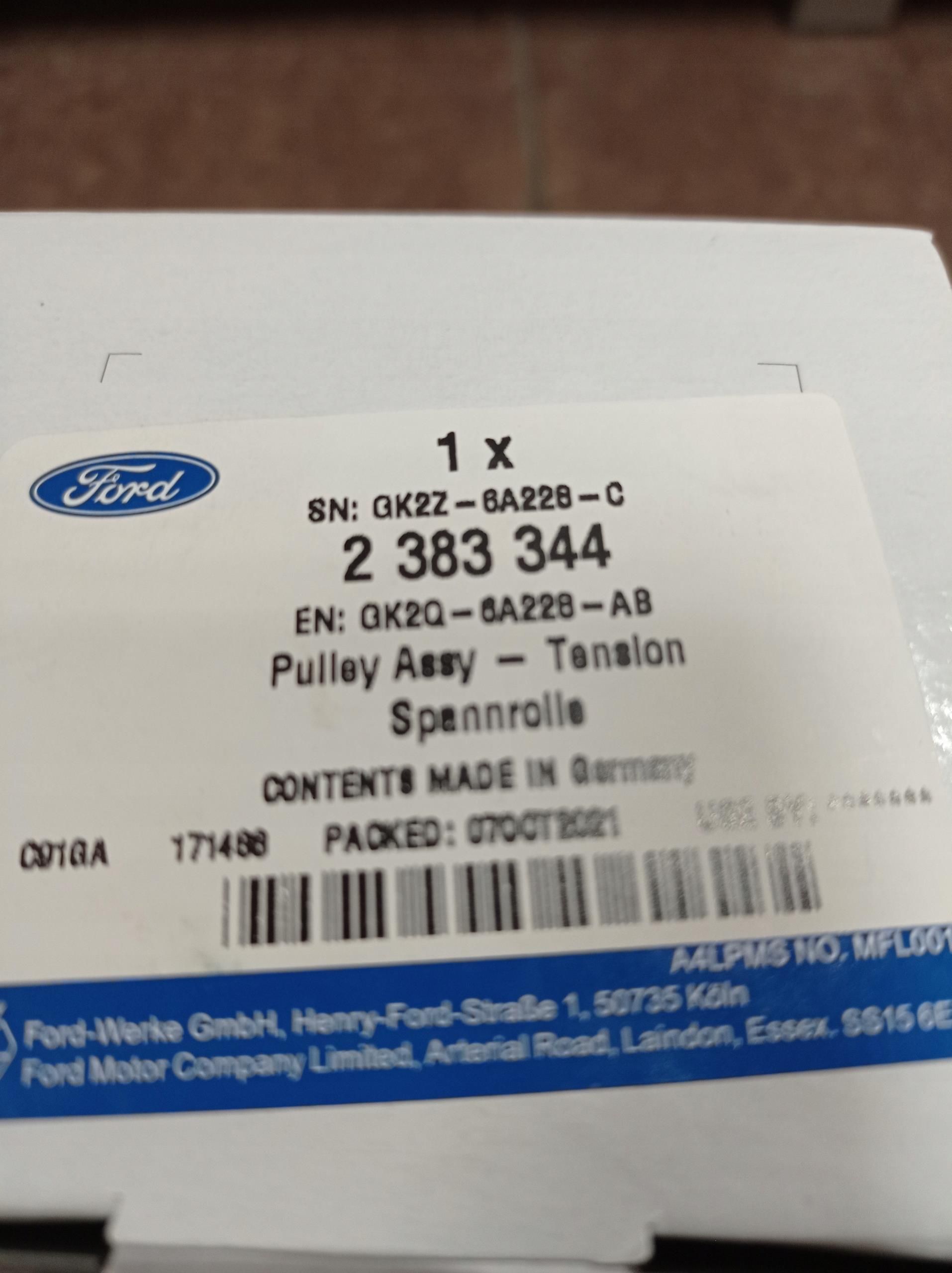 Ford Oe Napinacz Paska 2.0 Tdci Ecoblue Transit Od 2016 Gk2Q6A228Ab ...