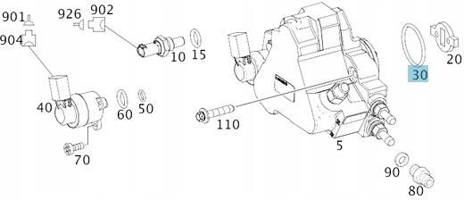 Mercedesbenz Oe Org Uszczelka Pompy Wtryskowej Om646 A0129970745 ...