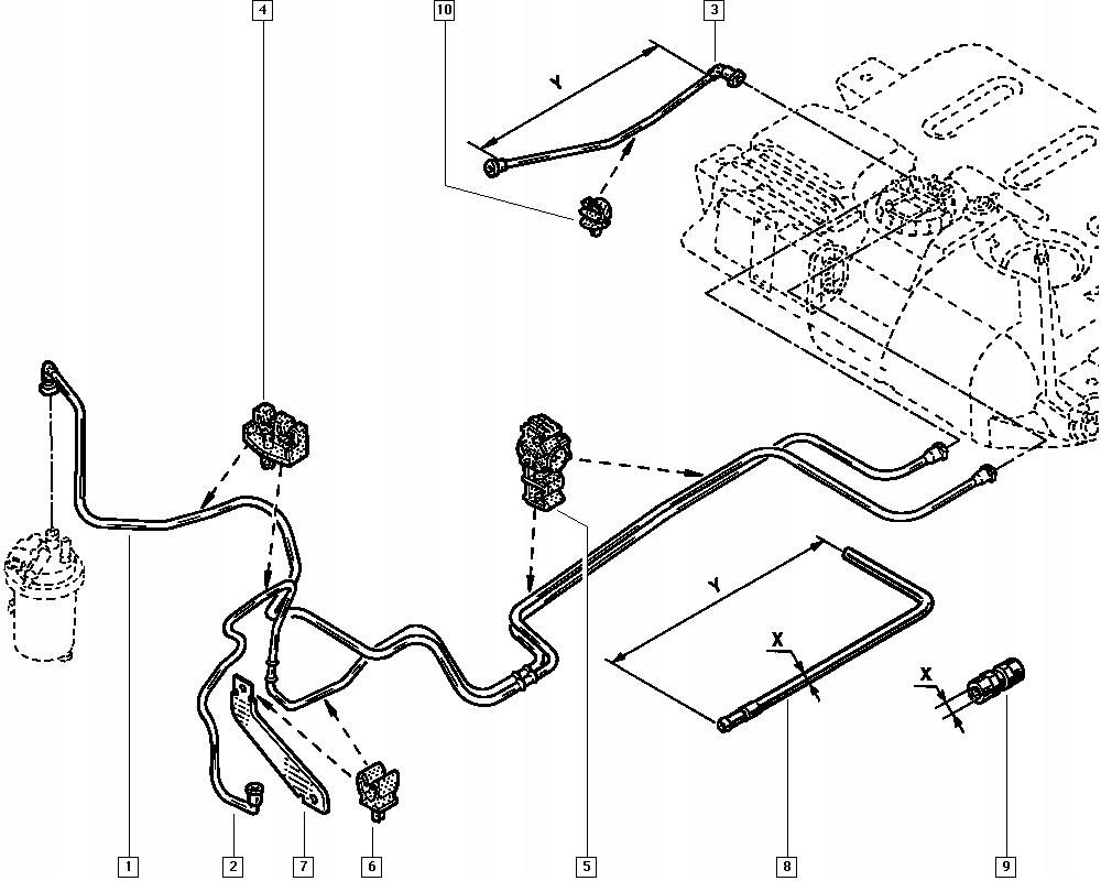 Renault Oe Przewody Paliwowe Pompka Gruszka Trafic 1.9 Dci 8200338434 ...