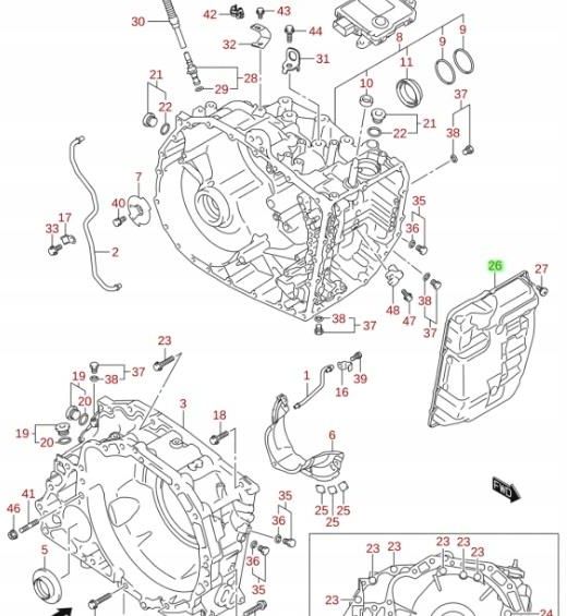 Suzuki Oe Swift Mk8 17 Miska Olejowa Skrzyni Automat 24761 78M10 ...