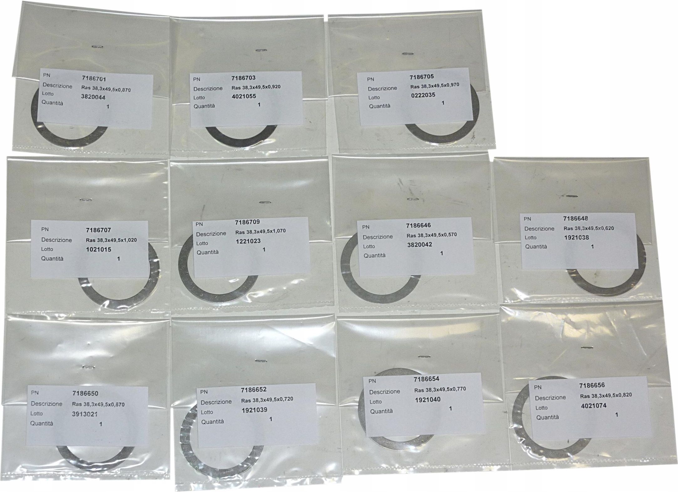 Iveco Oe Podkładki Regulacyjne Wałka Ataku Komplet Daily 2996030 ...