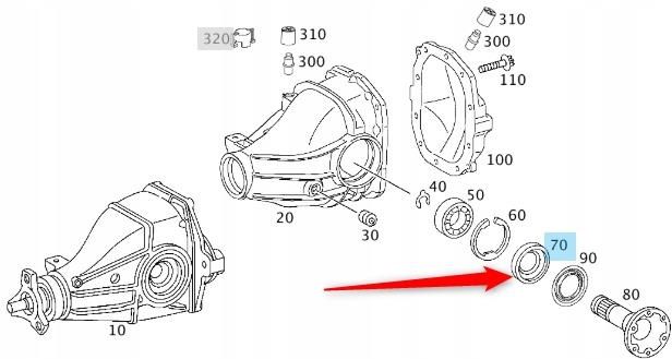Półoś Mercedes Benz Oe Uszczelniacz Półosi Tył A0259972747 - Opinie i ...