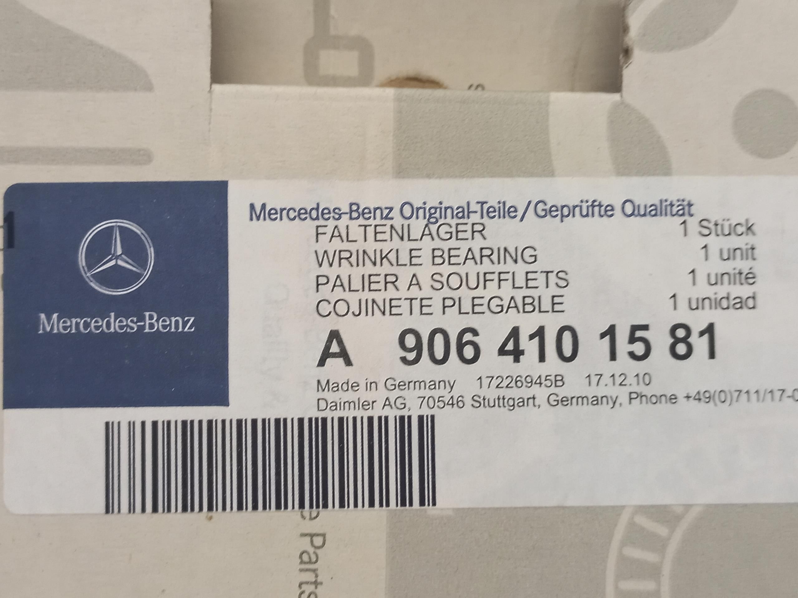 Mercedes Benz Oe Podpora Wału Napędowego 906 A 9064101581 A906 410 16 ...