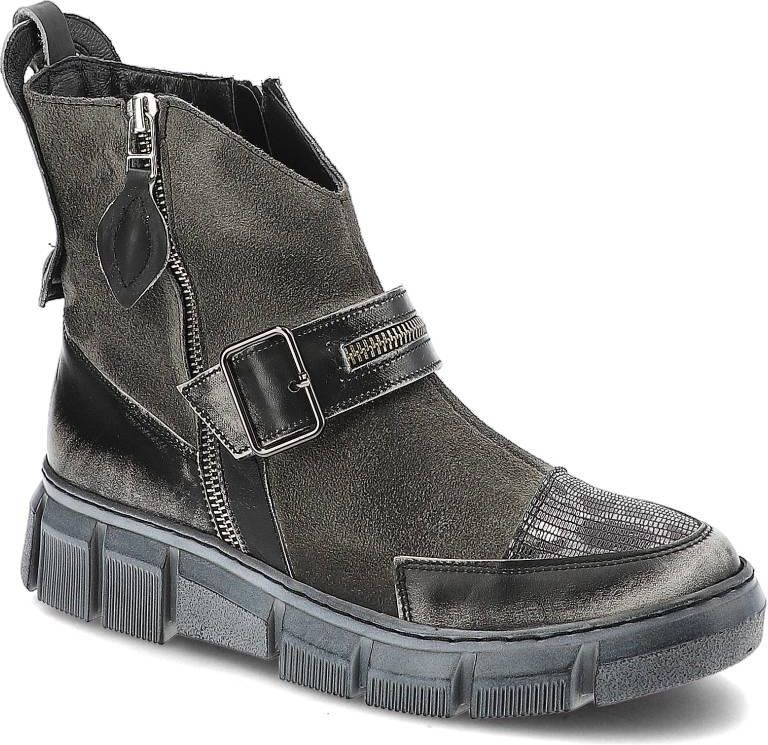 Szare Botki Maciejka Wygodne Skórzane Buty Damskie - Ceny i opinie - Ceneo.pl