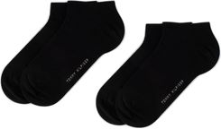Zestaw 2 par niskich skarpet damskich TOMMY HILFIGER - 343024001 Black ...