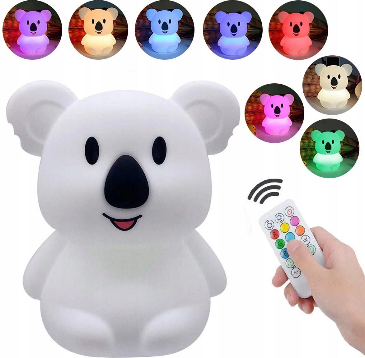 Bedde Lampka Nocna Dla Dzieci Koala Led Kolorowy+ Pilot - Opinie i ...