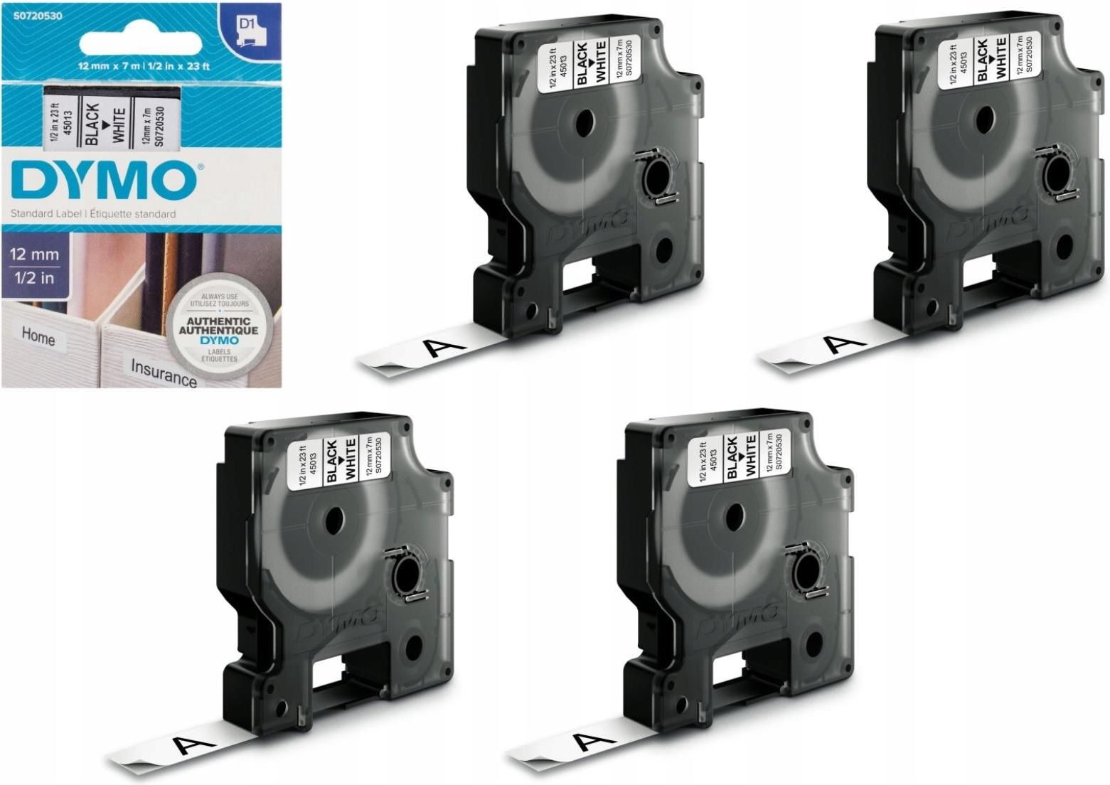 Taśma barwiąca Dymo Taśma Oryginalna 45013 12Mm Zestaw 5szt. - Ceny i ...