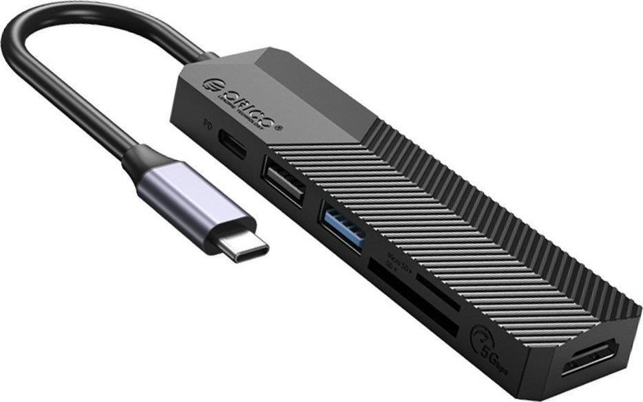 Hub USB Orico Aktywny Hub Usb-C 6W1 Hdmi Czytnik Sd Pd 55W (Mdk6Pbkbp ...