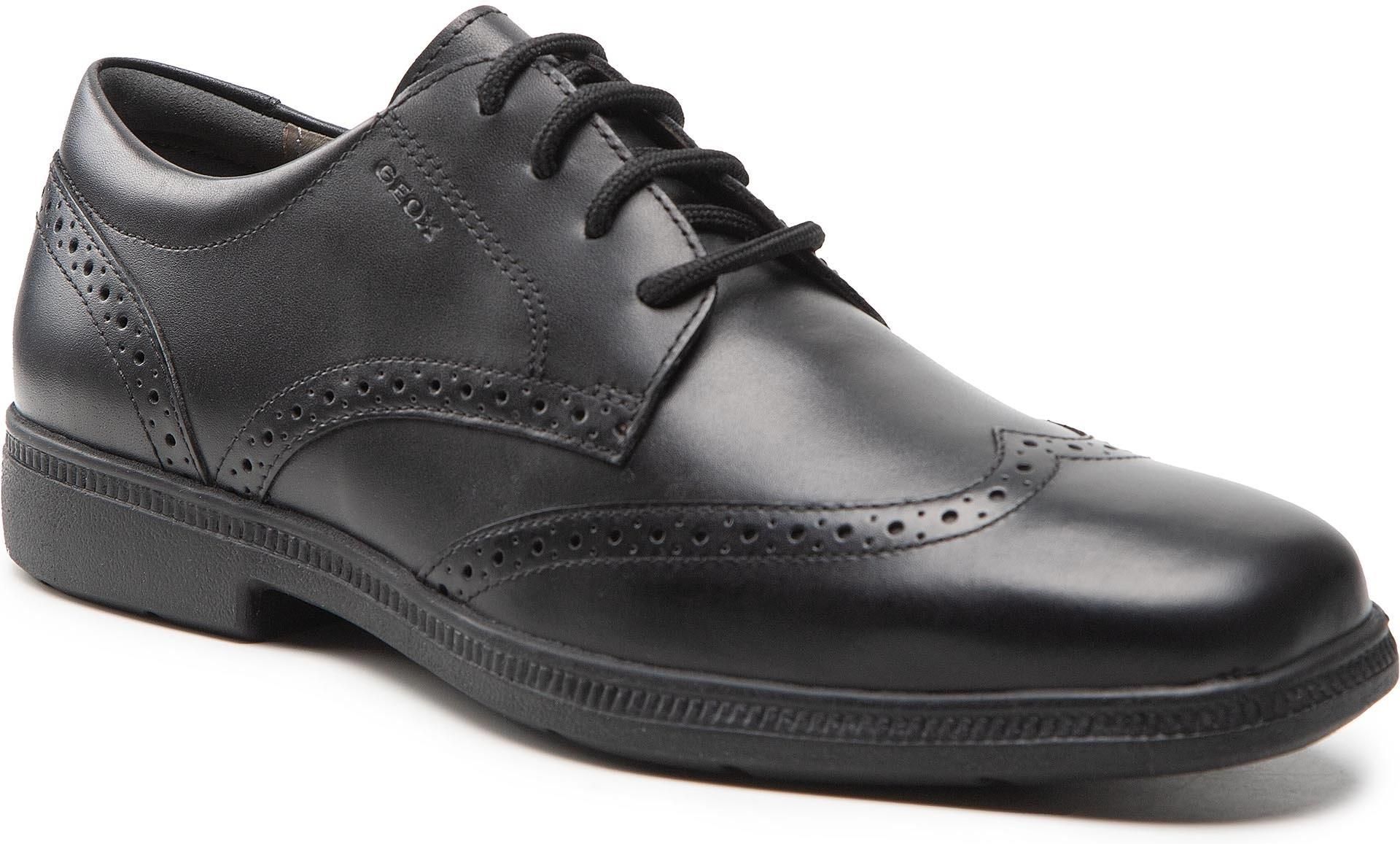 Półbuty GEOX - J Federico A J26D1A 00043 C9999 D Black - Ceny i opinie ...