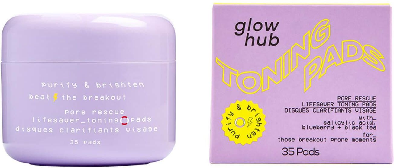 Glow Hub Purify & Brighten Pore Rescue Lifesaver Toning Pads 35Szt ...