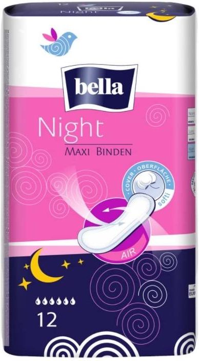 Bella Night Maxi Podpaski 12Szt. - Opinie i ceny na Ceneo.pl