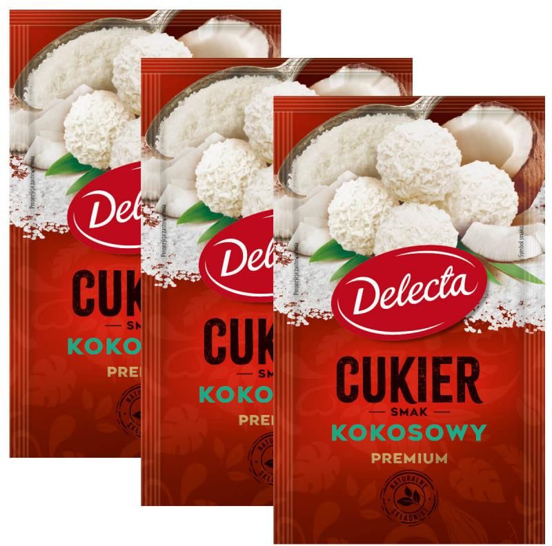 Delecta Cukier kokosowy 3 x 15 g - Ceny i opinie - Ceneo.pl