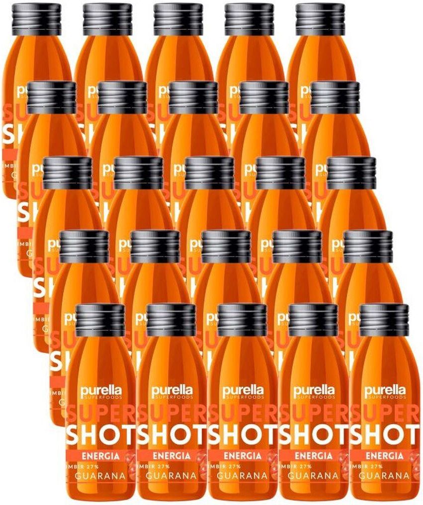 Purella Supershot Energia Imbir + Guarana Zestaw 25x100ml - Ceny i ...