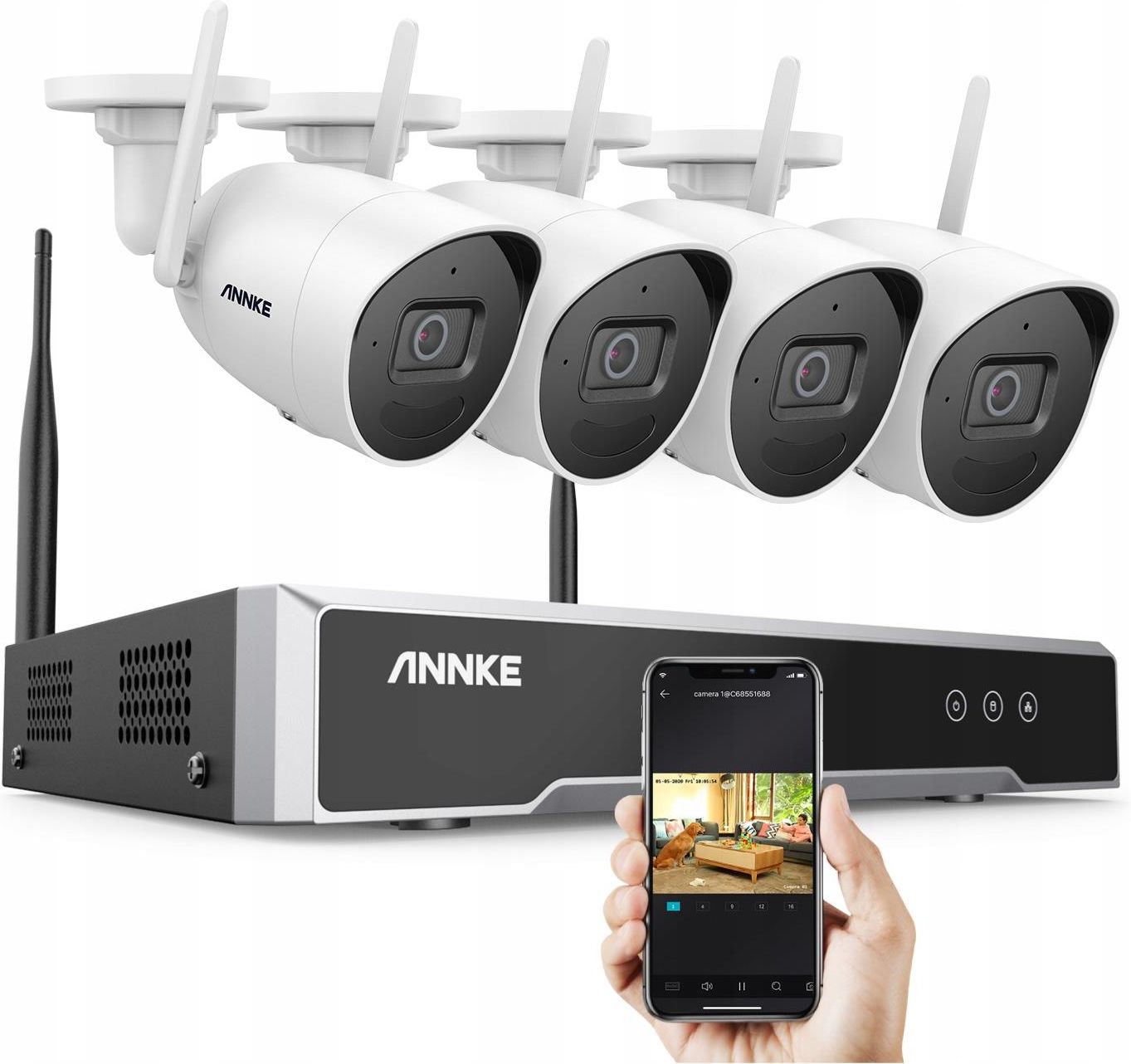 Zestaw do monitoringu Annke System Kamer Bezpieczeństwa 5Mp Super Hd ...