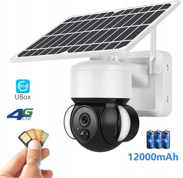 Kamera przemysłowa Naświetlacz Camera Solar 4G Gsm 12000Mah - Ceny i ...