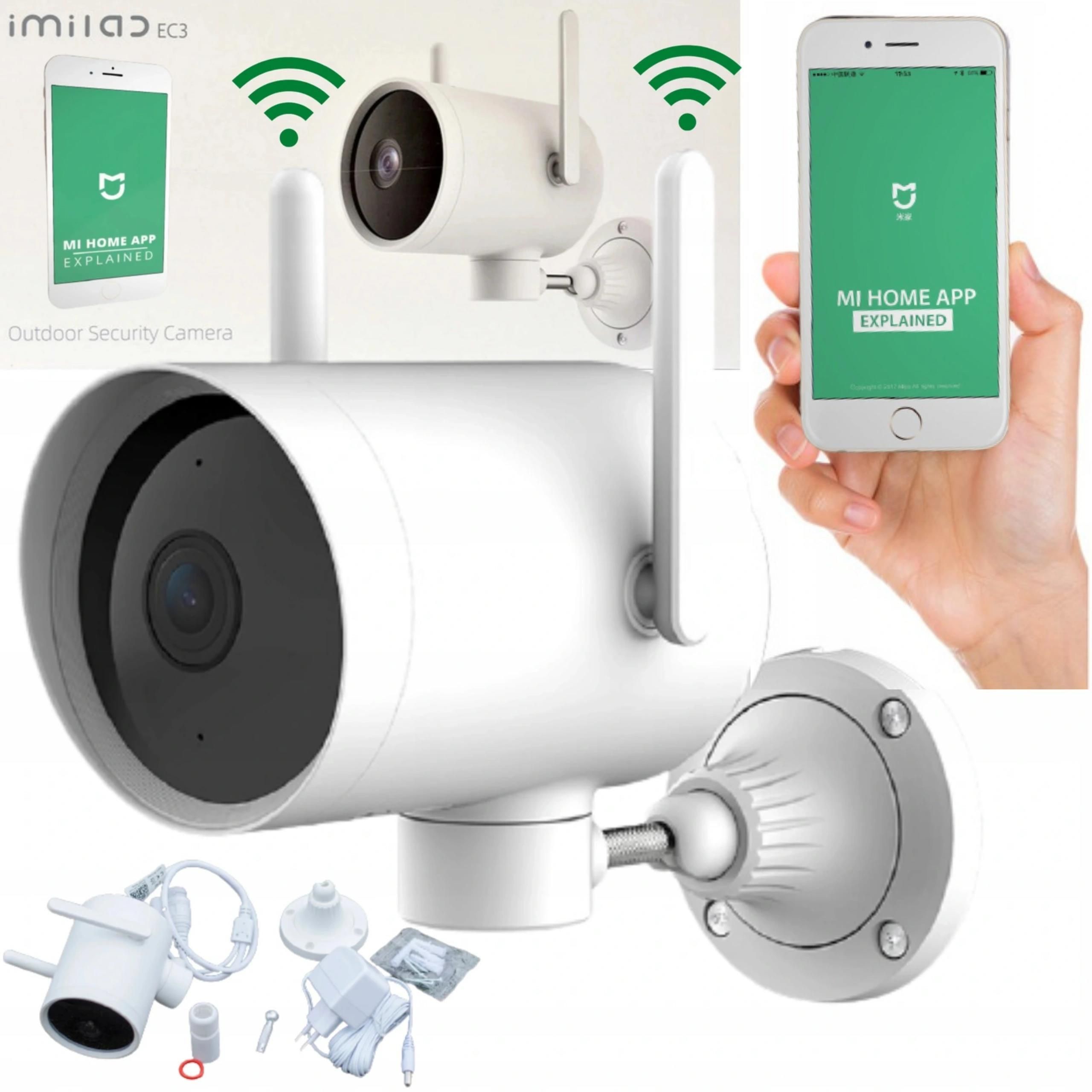 Kamera przemysłowa Kamera Zewnętrzna Bezprzewodowa Obrotowa Wifi Ip ...