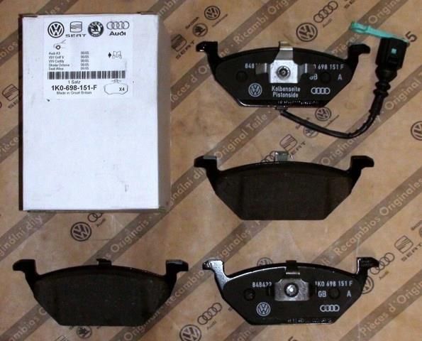Klocki hamulcowe Volkswagen Oe Klocki Hamulcowe 1K0 698 151 F - Opinie ...