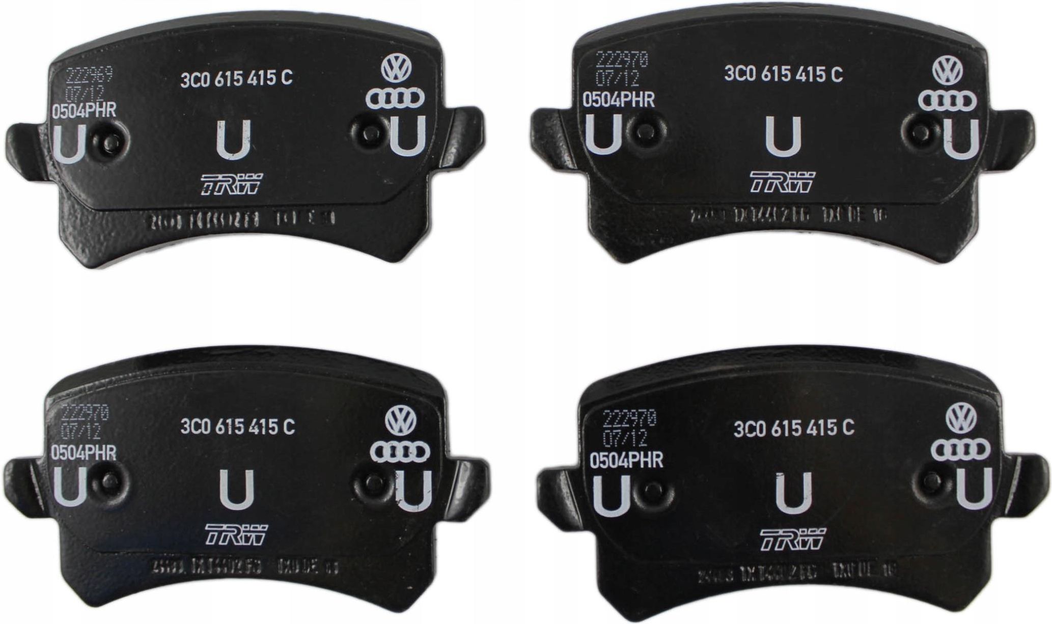 Klocki hamulcowe Volkswagen Oe Klocki Hamulcowe Tył Vwag Passat B6 7 C ...