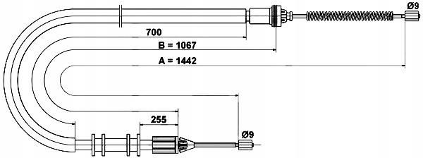 Ate Linka Hamulca Ręcznego Renault Kangoo Kangoo Expre 24 3727 1044 2 ...