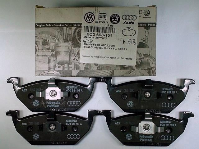 Klocki hamulcowe Volkswagen Oe Klocki Hamulcowe Fabia 6Q0698151 6Q0 698 ...