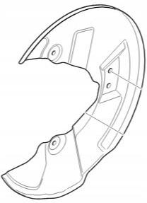 Volvo Oe Osłona Tarczy Hamulcowej Lewy Przód Volvo Xc40 32217480 ...